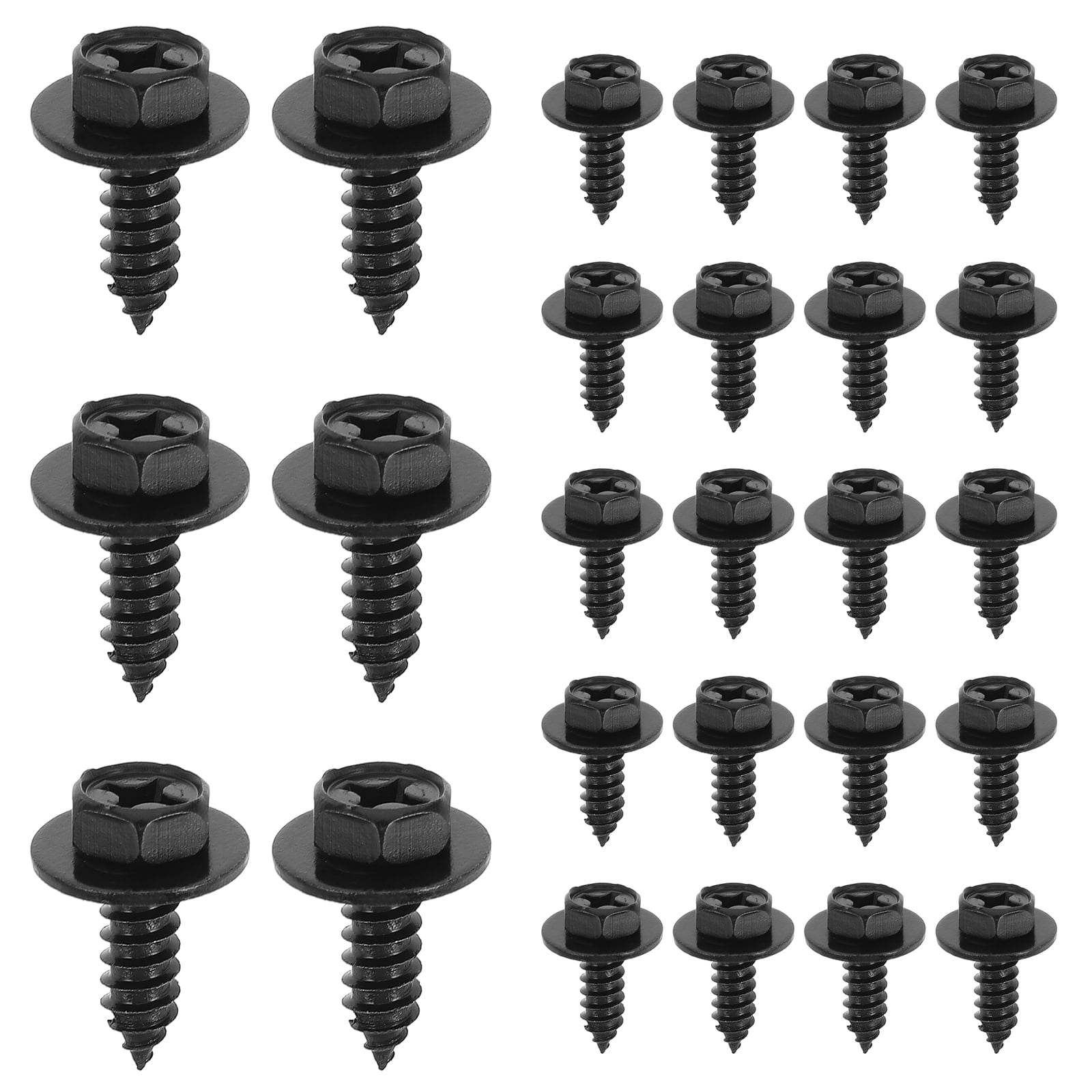 Voiceine 50pcs Heavy Duty Metal Screws For Auto Metal Hexagonal Splash ...