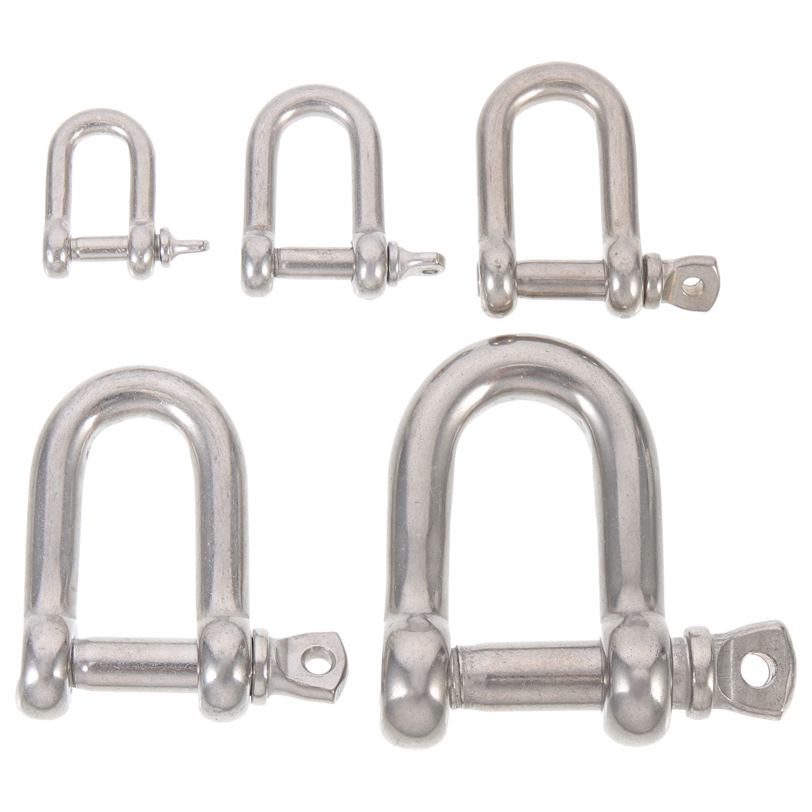 Voiceine 5Pcs D Ring Shackles Steel Chain Shackles Off-Road Shackle D ...