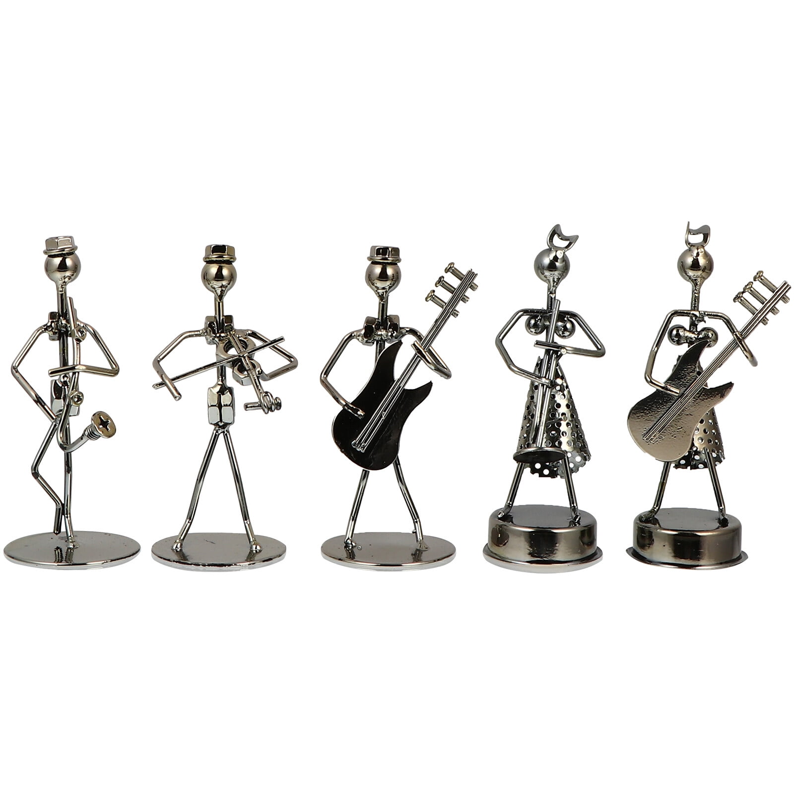 Voiceine 5pcs Musicians Statues Instrument Sculpture Guitar Violin ...