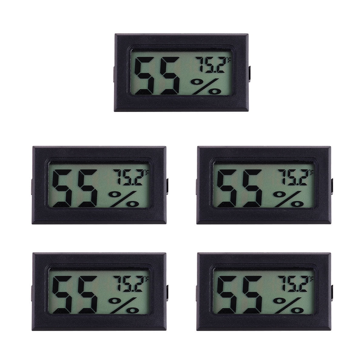 Voiceine 5pcs Small Digital Electronic Temperature Humidity Meters ...