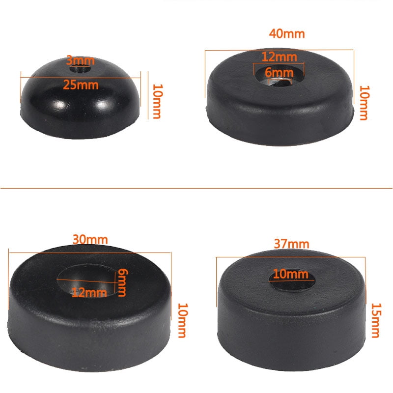 Voiceine 6PCS Rubber Feet for Furniture Speaker Cabinet Legs Subwoofer ...