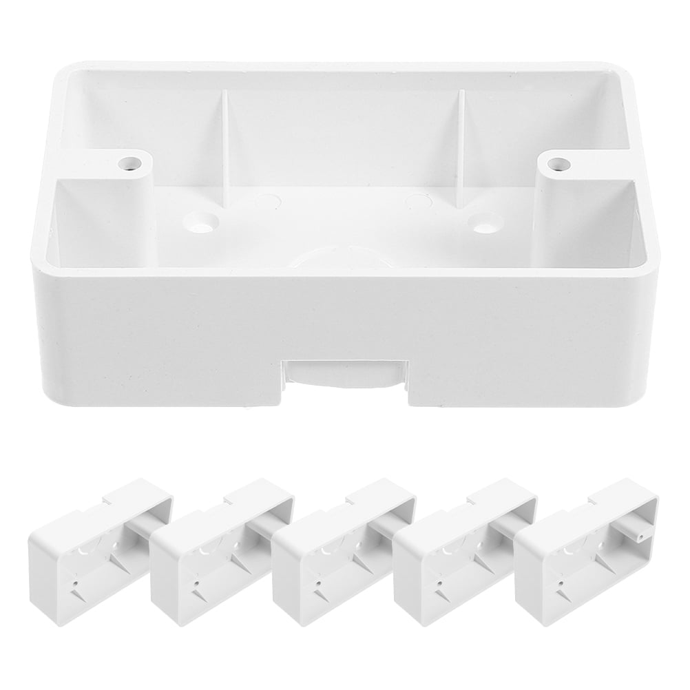 Voiceine 6pcs Junction Box Electrical Box Wall Mounted Plastic Box ...