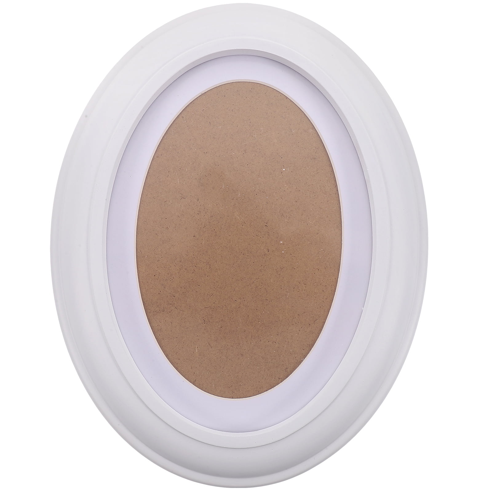 Voiceine 7 picture frame Inch Photo Frame Classic Wooden Oval Photo Frame Living Room Bedroom ...