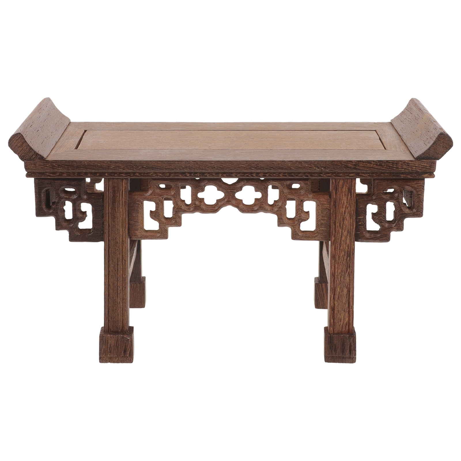 Voiceine Chinese Wooden Base Wood Vase Plants Pot Fishbowl Buddha ...