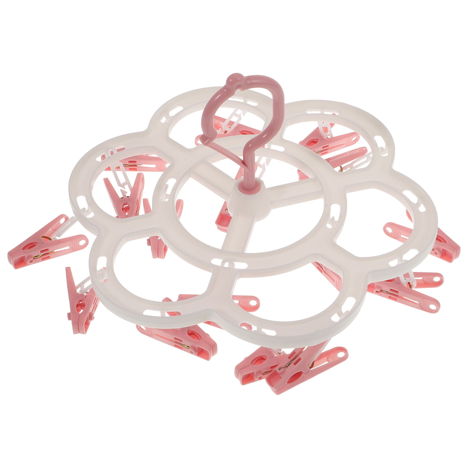 Voiceine Convenient Foldable Clip Hangers Drying Hanger Laundry Drying ...