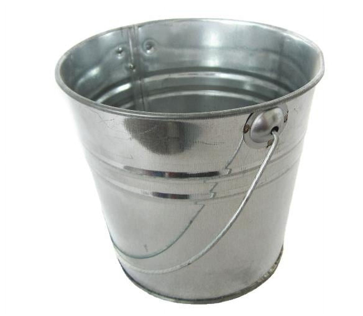 Voiceine Decorative Iron Flower Bucket Vintage Metal Pail for Home ...