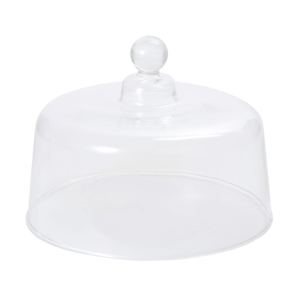 Voiceine Glass Dome Cover Glass Cake Cover Clear Glass Display Dome ...