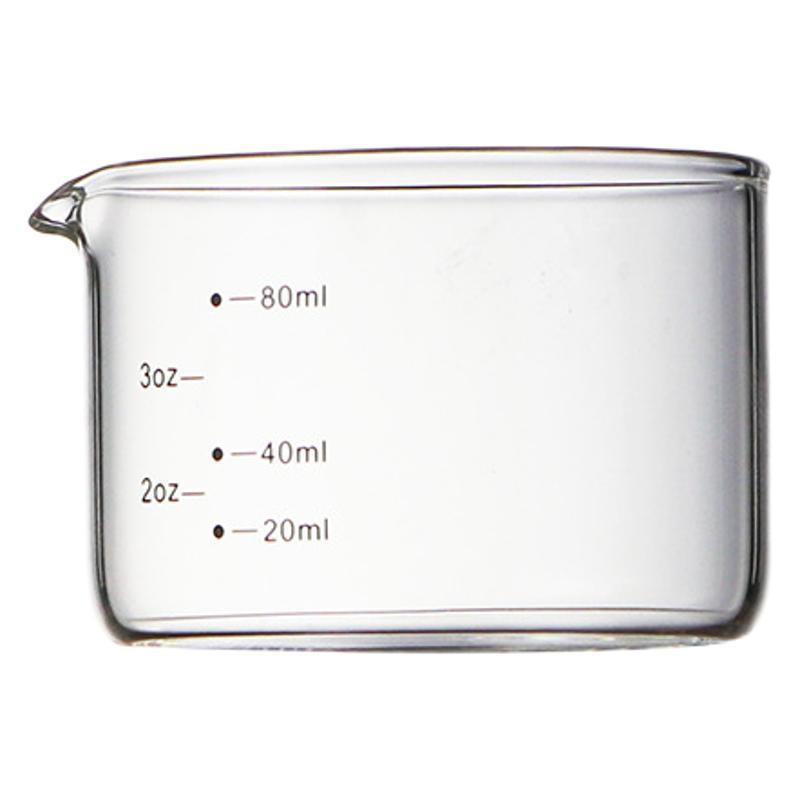 Voiceine Glass Measuring Cups 80ml Espresso Shot Glasses Coffee ...