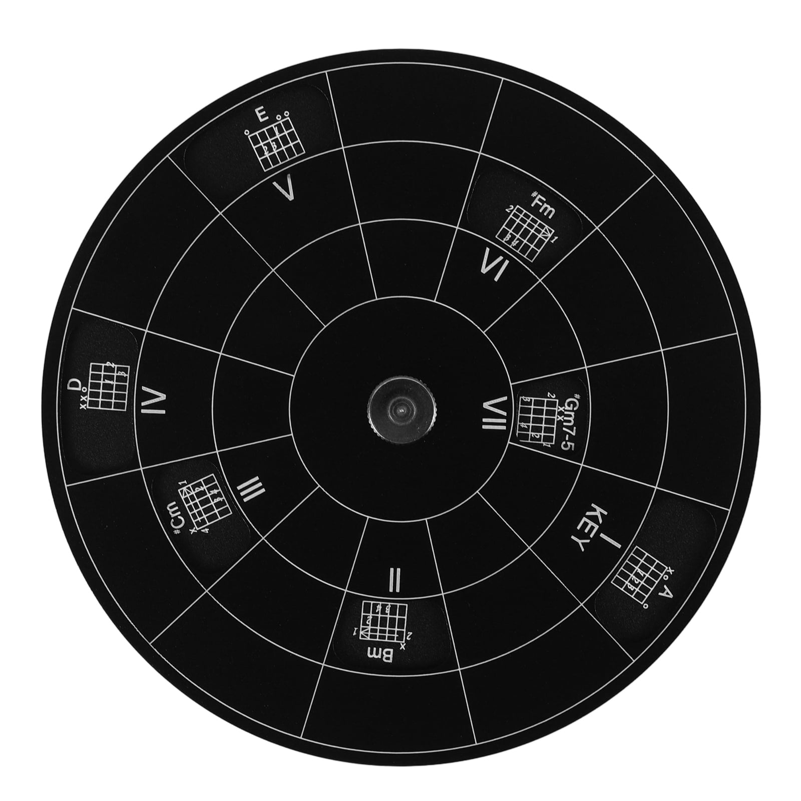 Voiceine Guitar Chord Wheel Aluminum Alloy Music Wheel Chord Theory ...