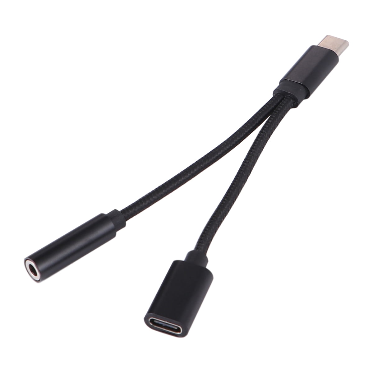 Fashion Type C Earphone Adapter Creative 2 in 1 Earphone Charging ...