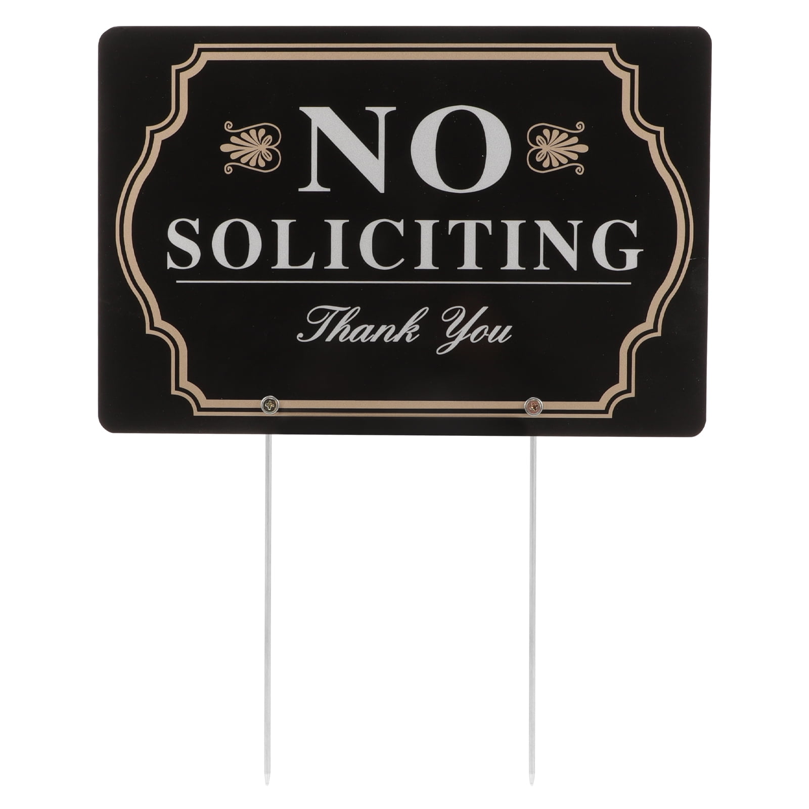 Voiceine No Soliciting Sign Yard Stake House Yard Stake No Solicitors ...