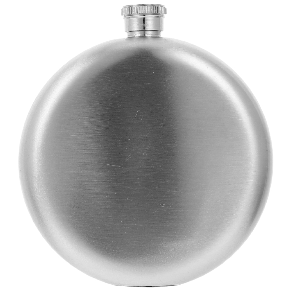 Voiceine Round Hip Flask Stainless Steel Liquid Container Wine Water ...