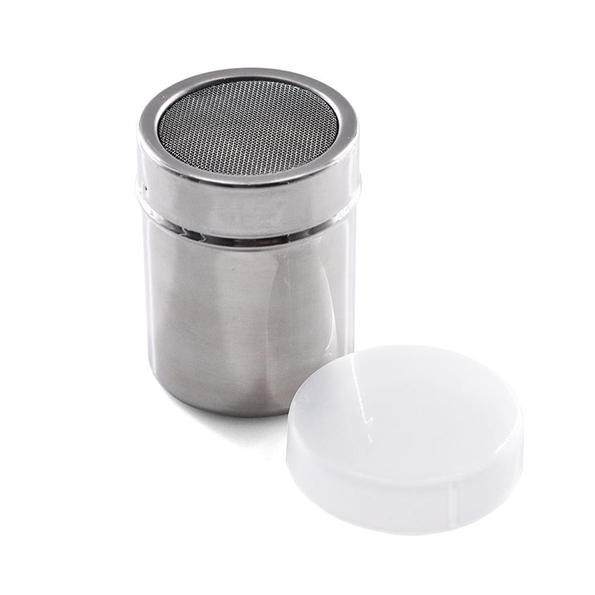 Voiceine Salt and Pepper Shaker Stainless Steel Condiment Dispenser ...