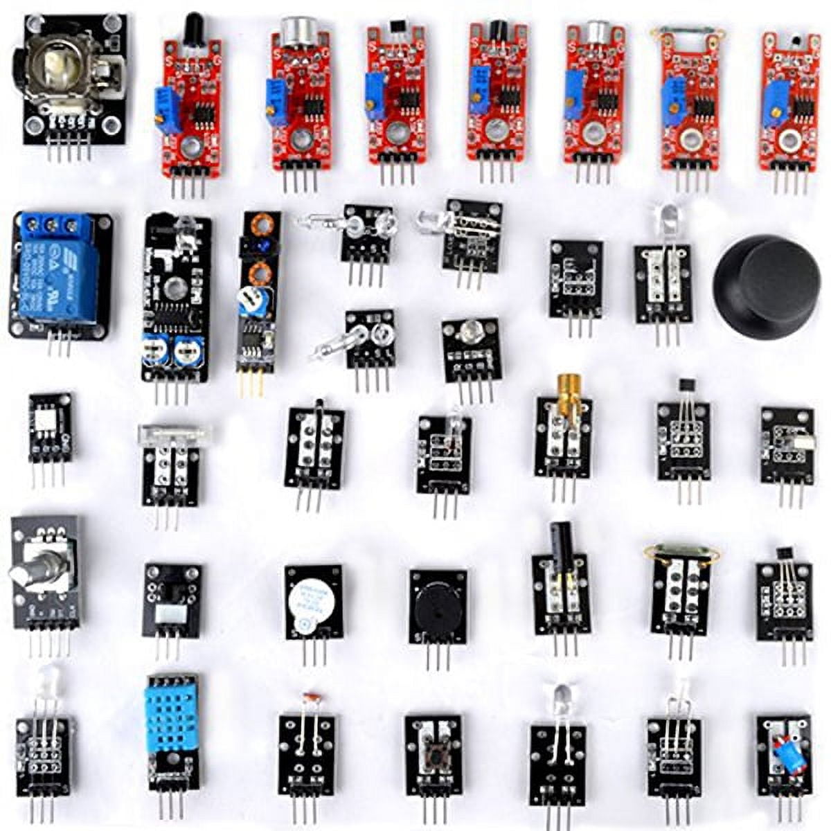 Voiceine Sensor Starter Kit 37 in 1 Compatible with Learning Module for Raspberry Pi R3 Nano ...
