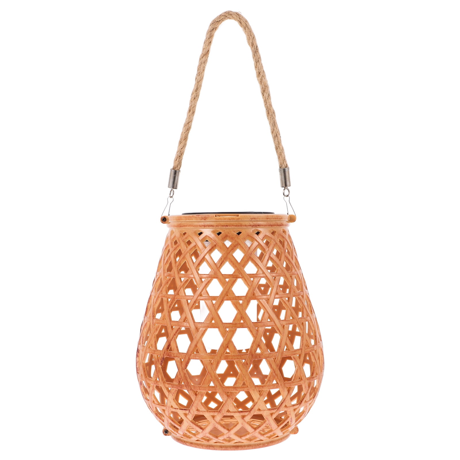 Voiceine Solar Rattan Lanterns With Handle Outdoor Lights Waterproof ...