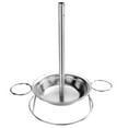 Voiceine Stainless Steel Chicken Holder Pan Upright Steel Pipe Roaster ...