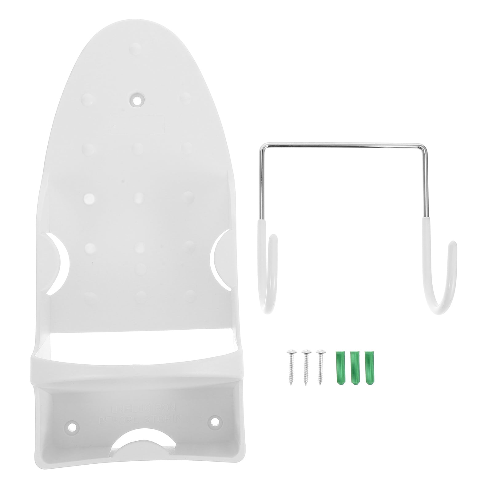 Voiceine Wall Mounted Iron Holder And Ironing Board Hanger Iron Storage ...