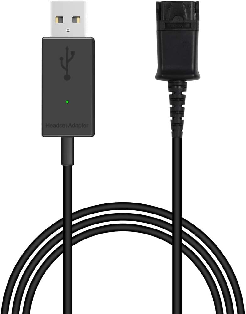 Voicejoy Office Headset Quick Disconnect Qd Cable To Usb Plug Adapter ...