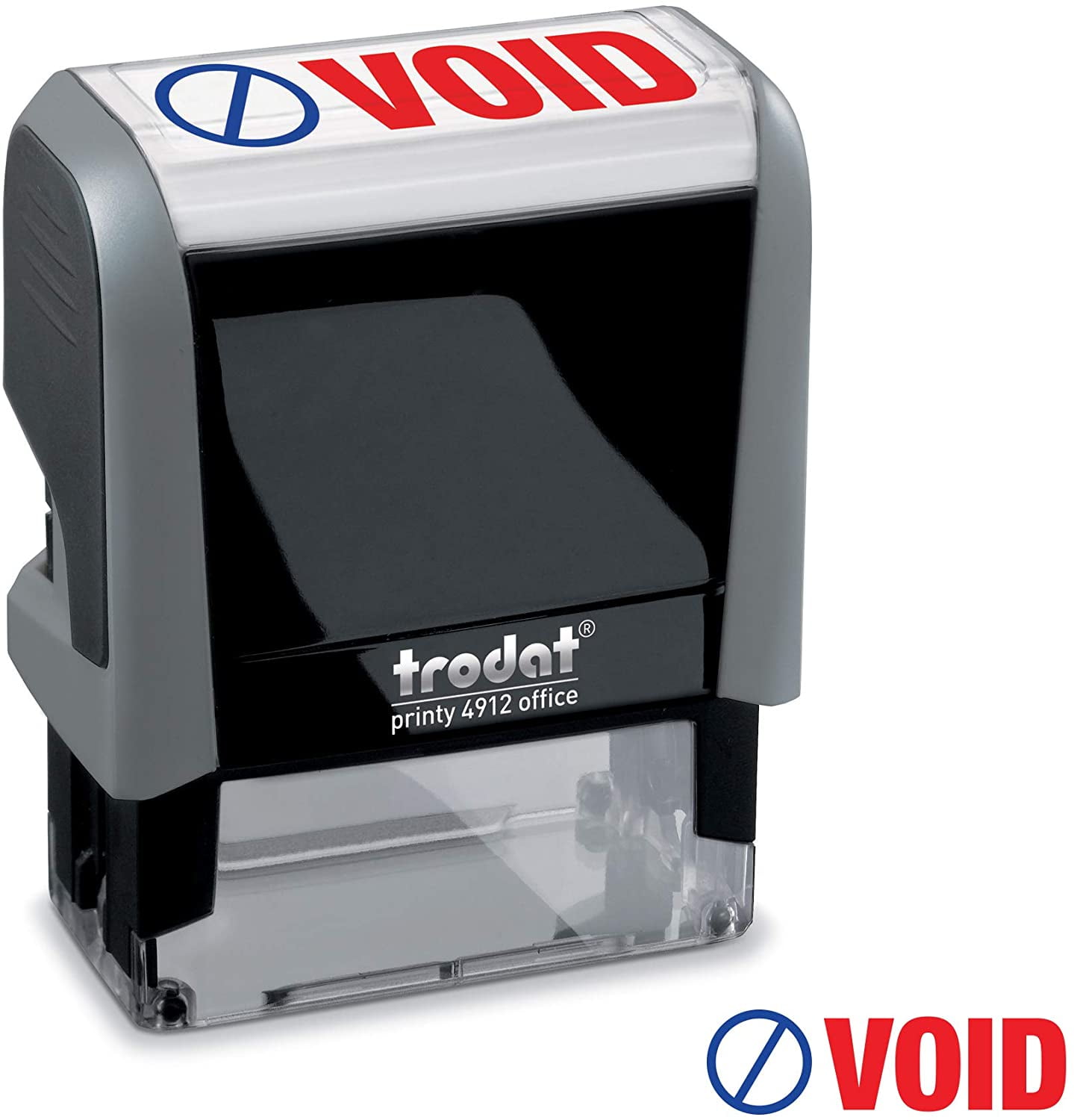 Void Trodat Printy 4912 Self-Inking Two Color Stock Message Stamp ...