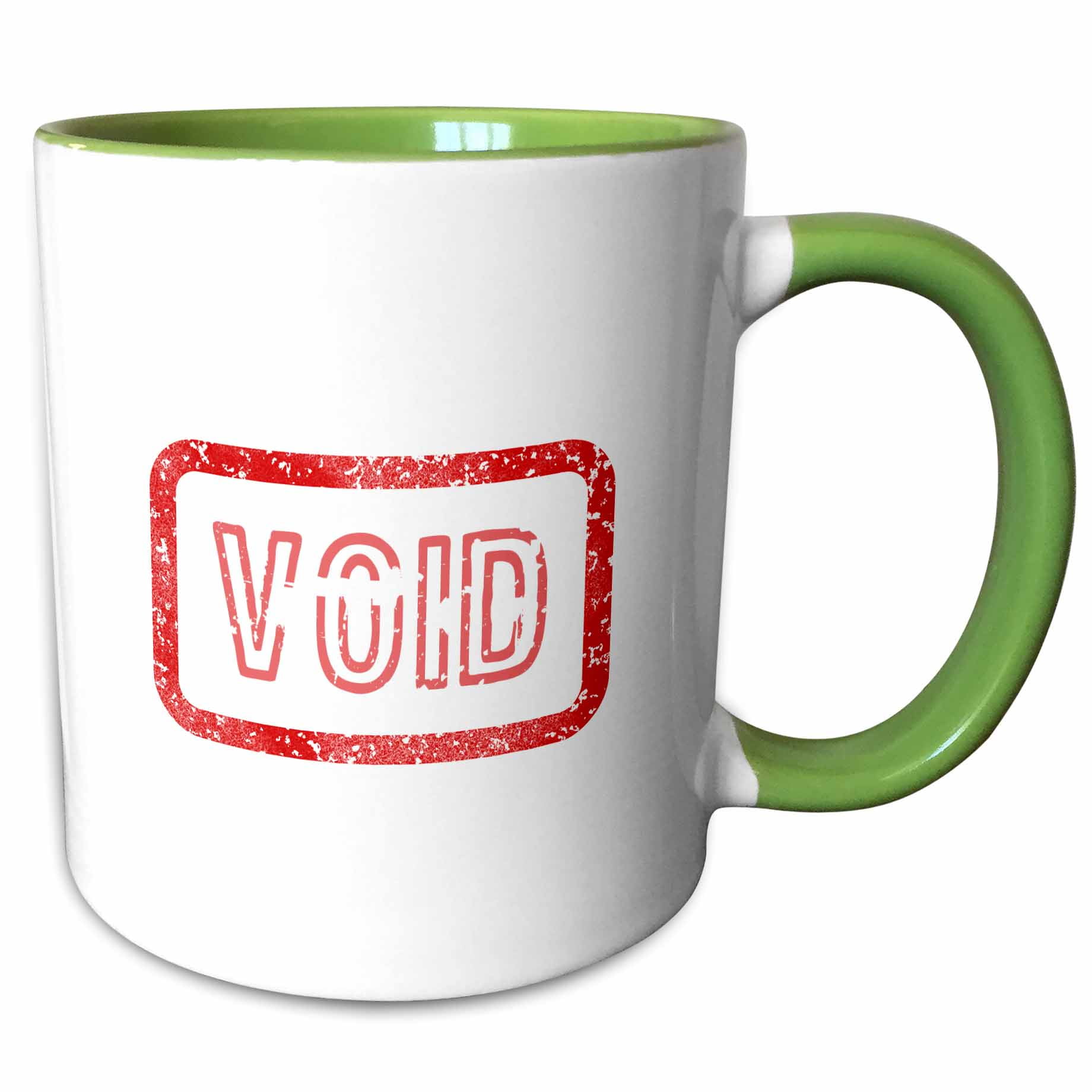 Void ink stamp styled text inside a frame. Red color art for everyone ...