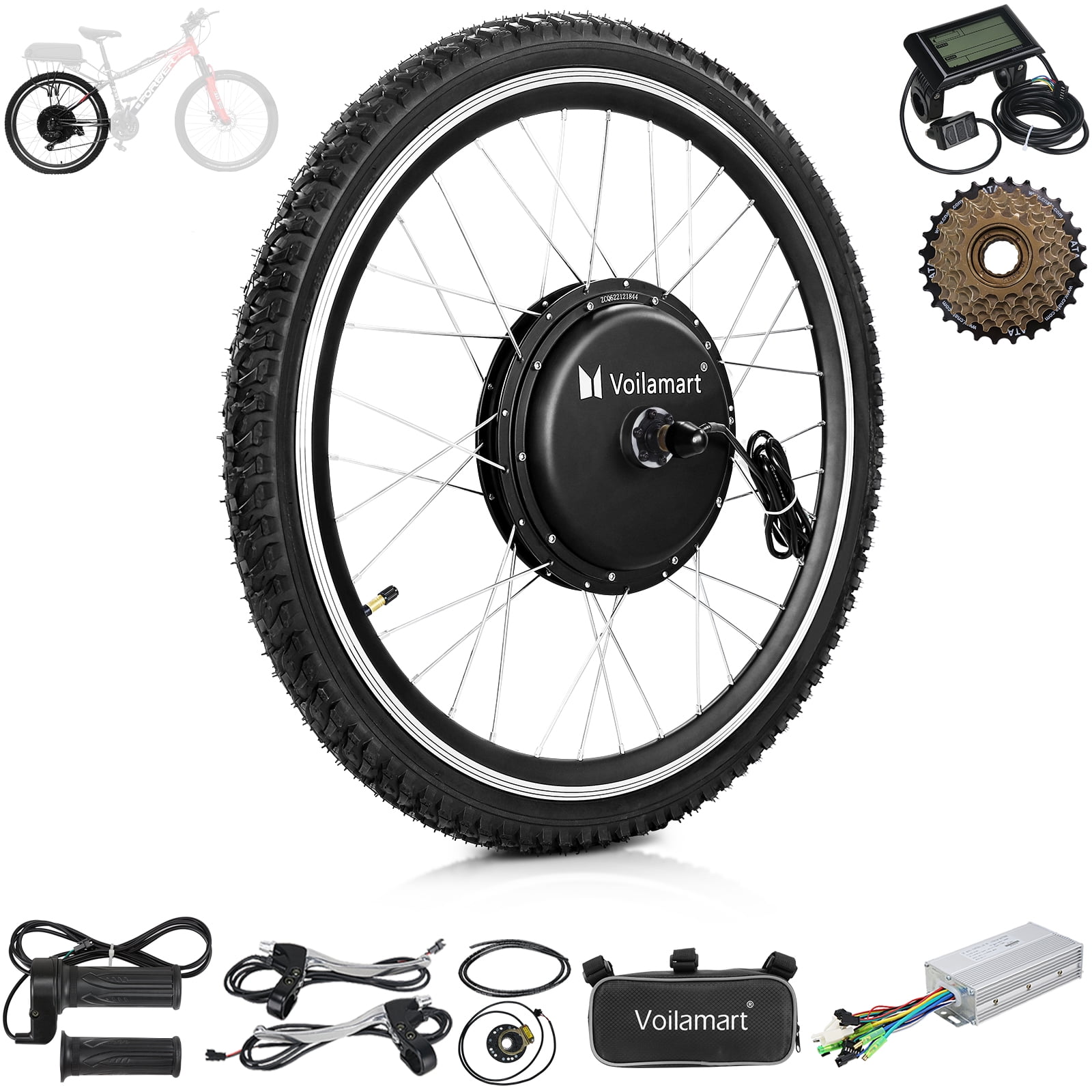 Voilamart 48V 1000W Electric Bike Conversion Kit Nepal | Ubuy
