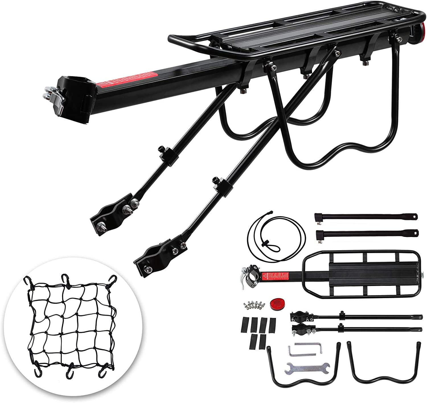 Voilamart Rear Bike Rack Quick Release Bike Cargo Rack Universal ...