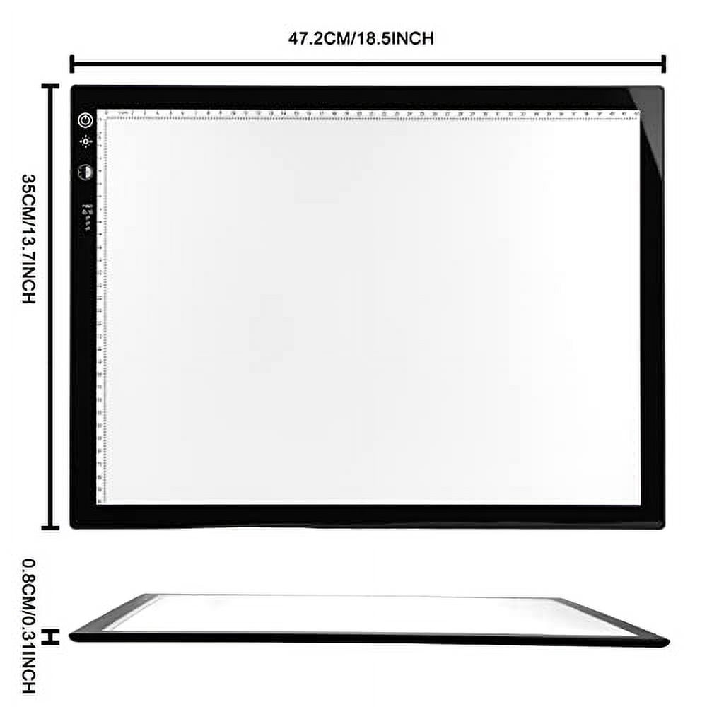 Voilamrt A3 Portable Tracing Light Box, Sketch Drawing Light Pad, Ultra ...