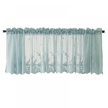 Balcony Window Lace Embroidered Rod Pocket Curtain Sheer Panels for ...
