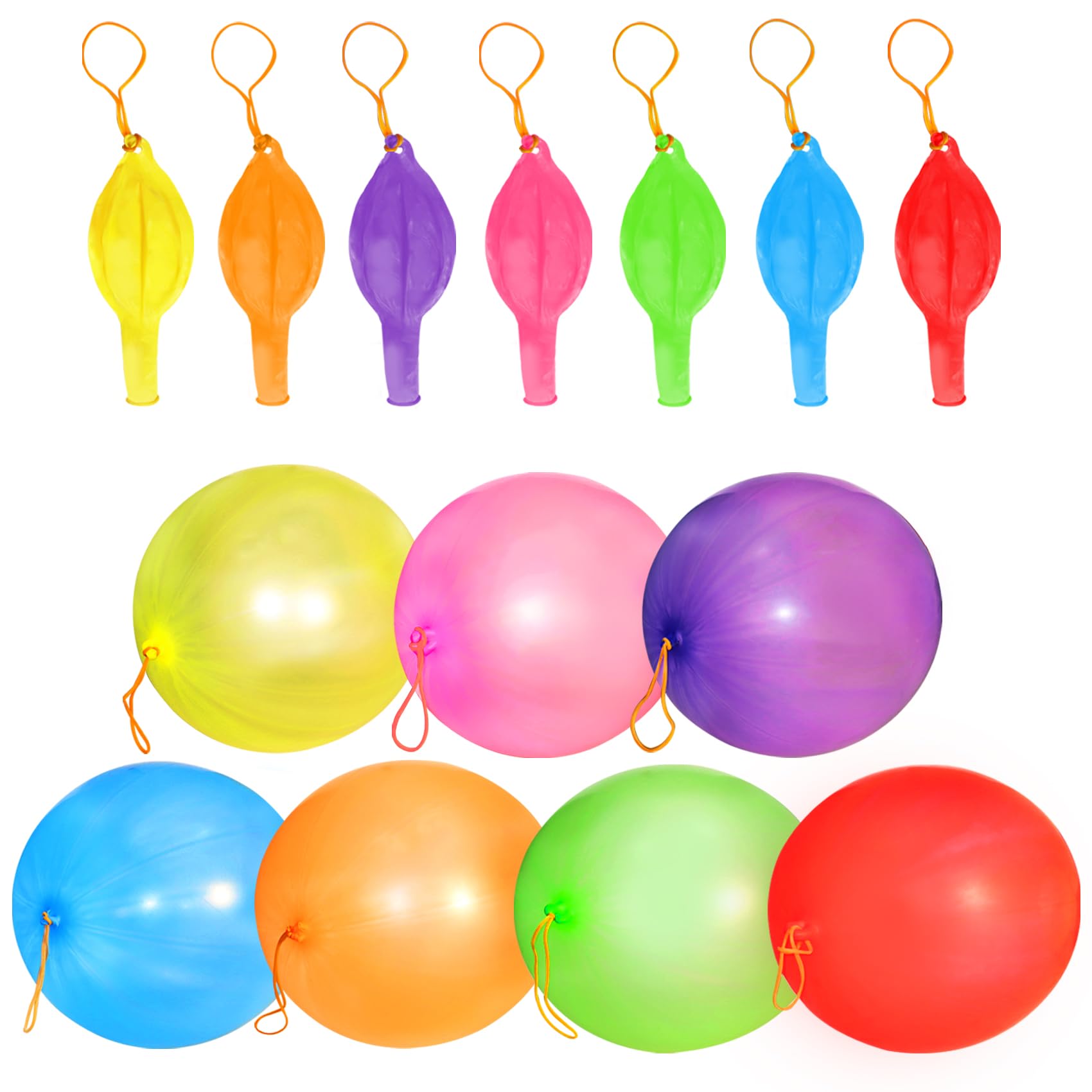 Voircoloria 30Pcs Punch Balloons, Party Favors Heavy Duty Punching ...