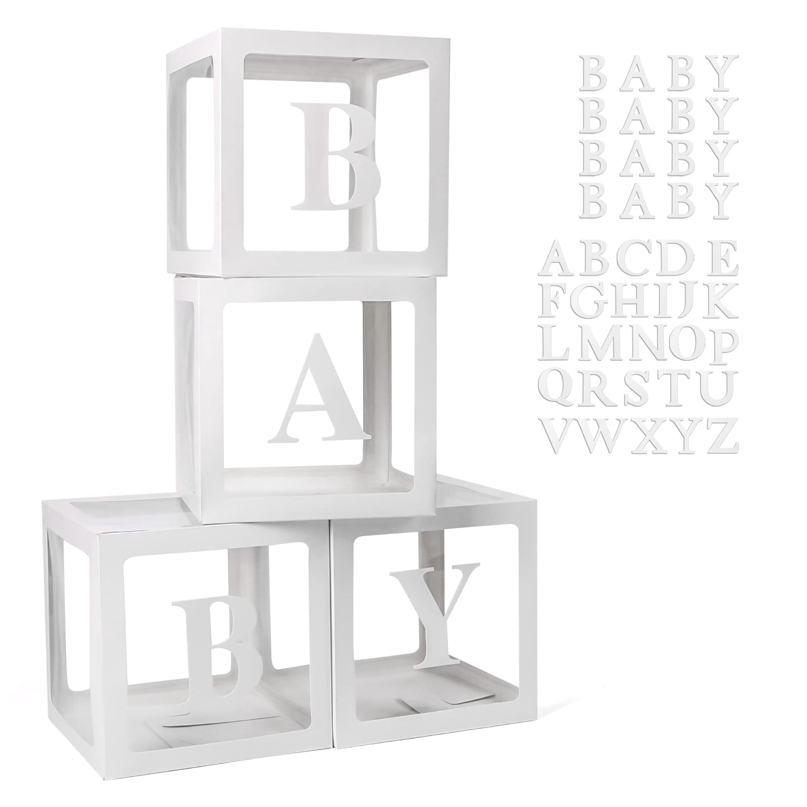 Voircoloria Baby Boxes with IFF17 42pcs Letters for Baby Shower ...