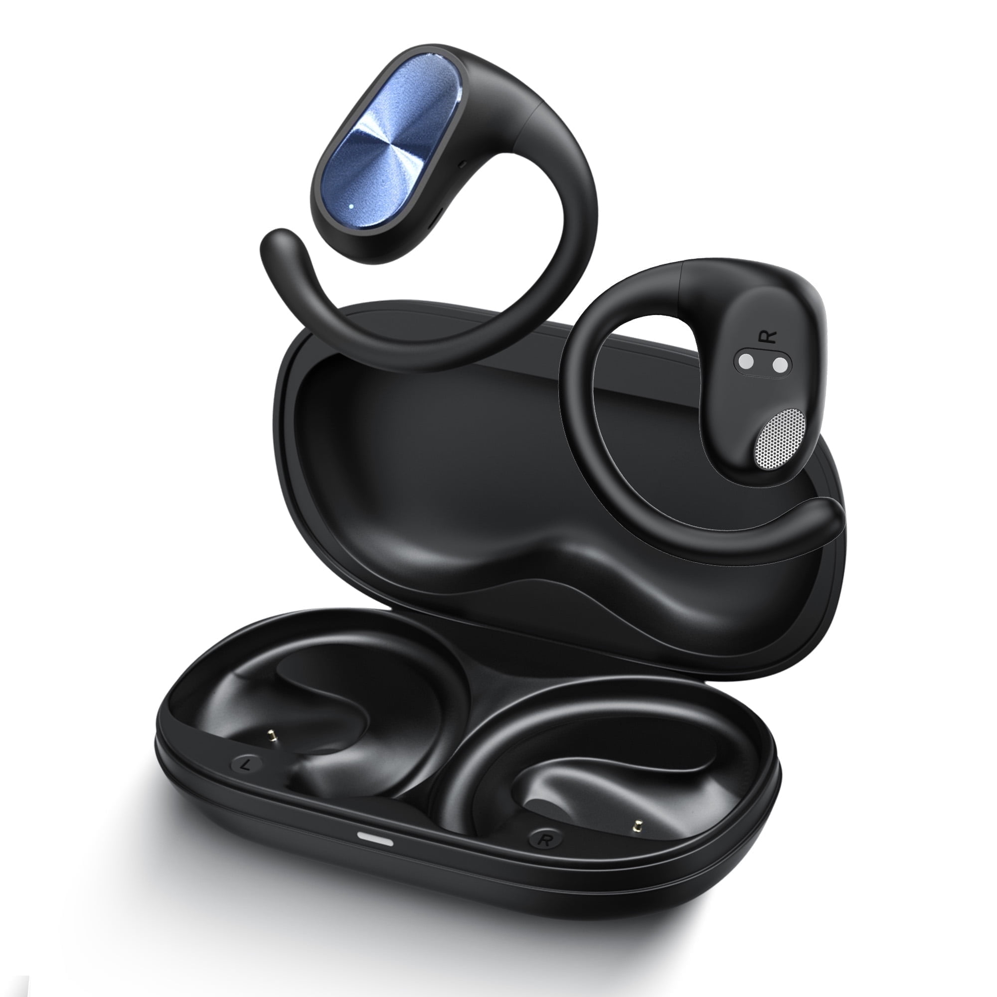 Voistek Open Ear Earbuds,Bluetooth 5.4 Wireless Earbuds with Ear Hooks,Auto Pairing, Touch ...