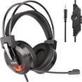 Voistek V9 Over-Ear Gaming Headset with Microphone, Surround Sound ...