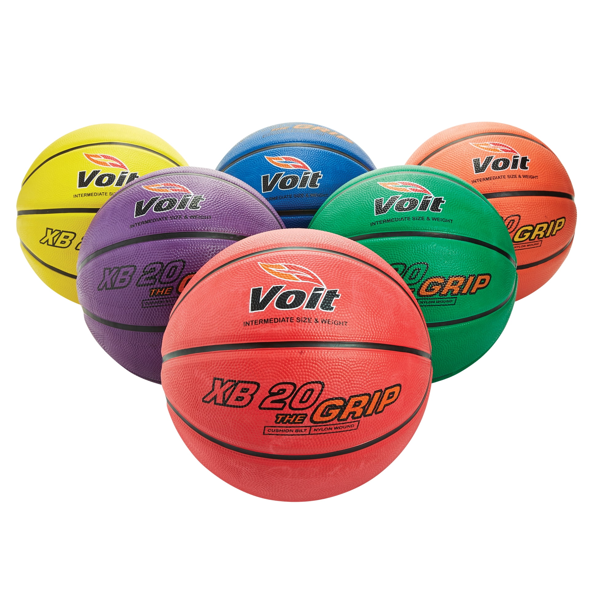 Voit XB 20 Intermediate Basketball - Indoor/Outdoor 6-Pack - Walmart.com
