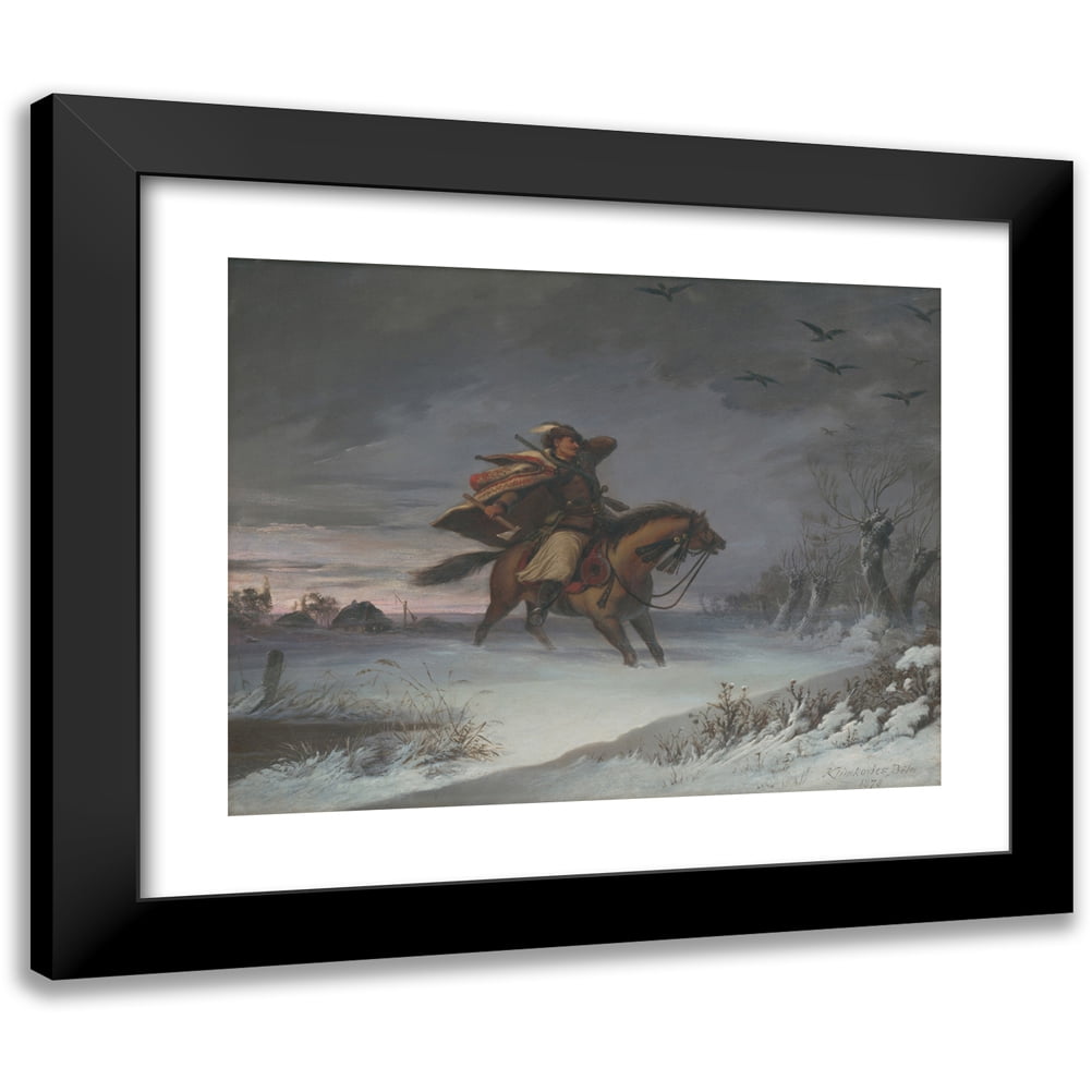 Vojtech Klimkovič 24x20 Black Modern Framed Museum Art Print Titled ...