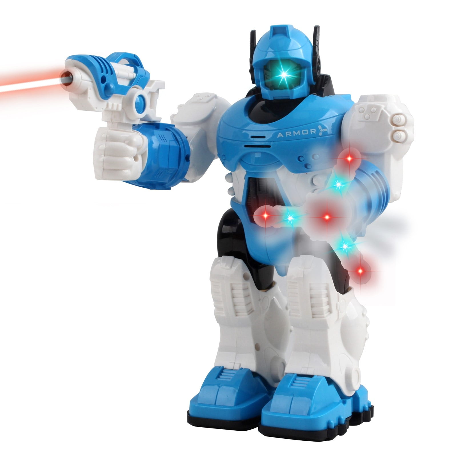 Vokodo Interactive Toy Robot: Walking, Spinning Hand Lights, Sound ...
