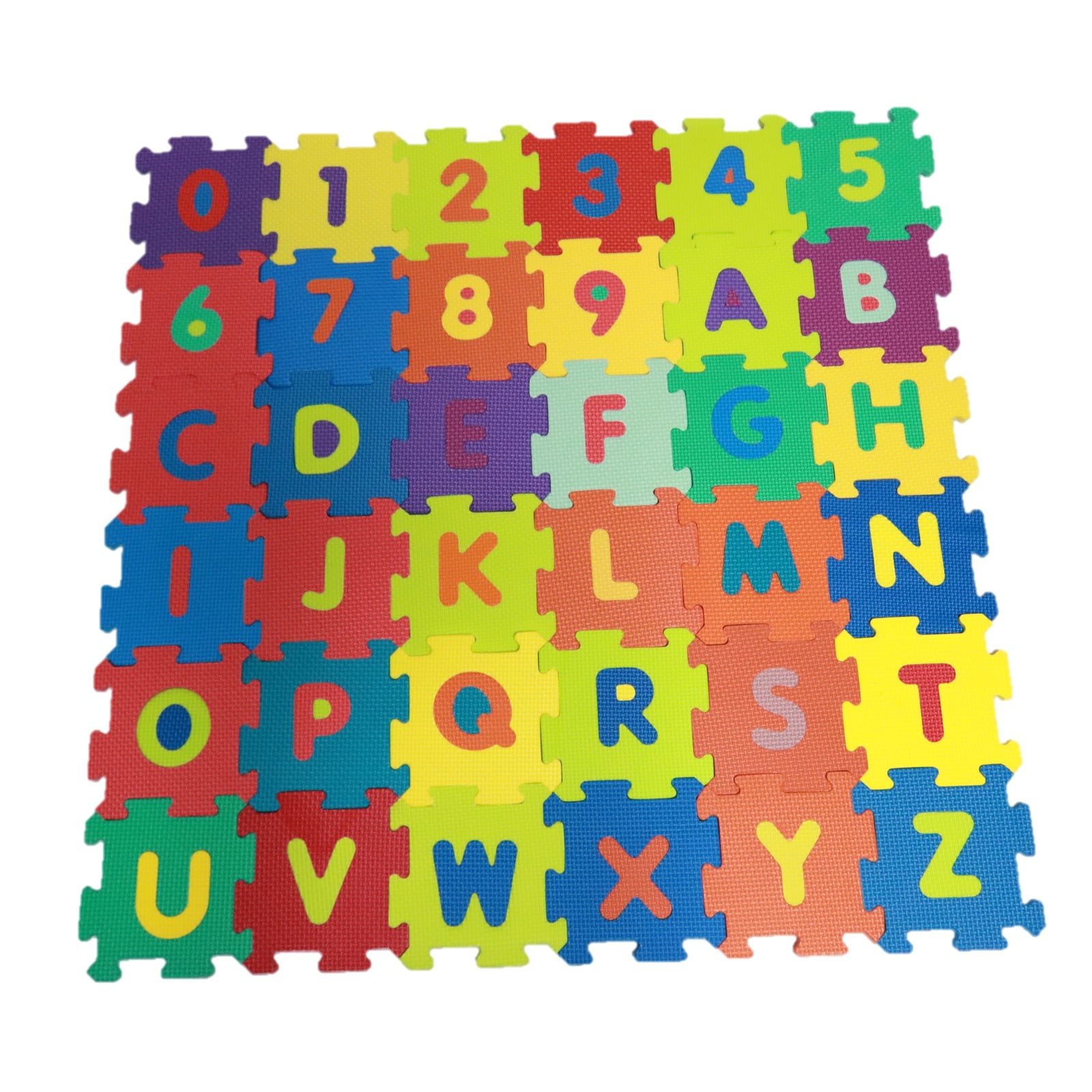 Vokodo Kids 36-Piece Alphabet & Numeric Mat, Interlocking EVA Foam ...