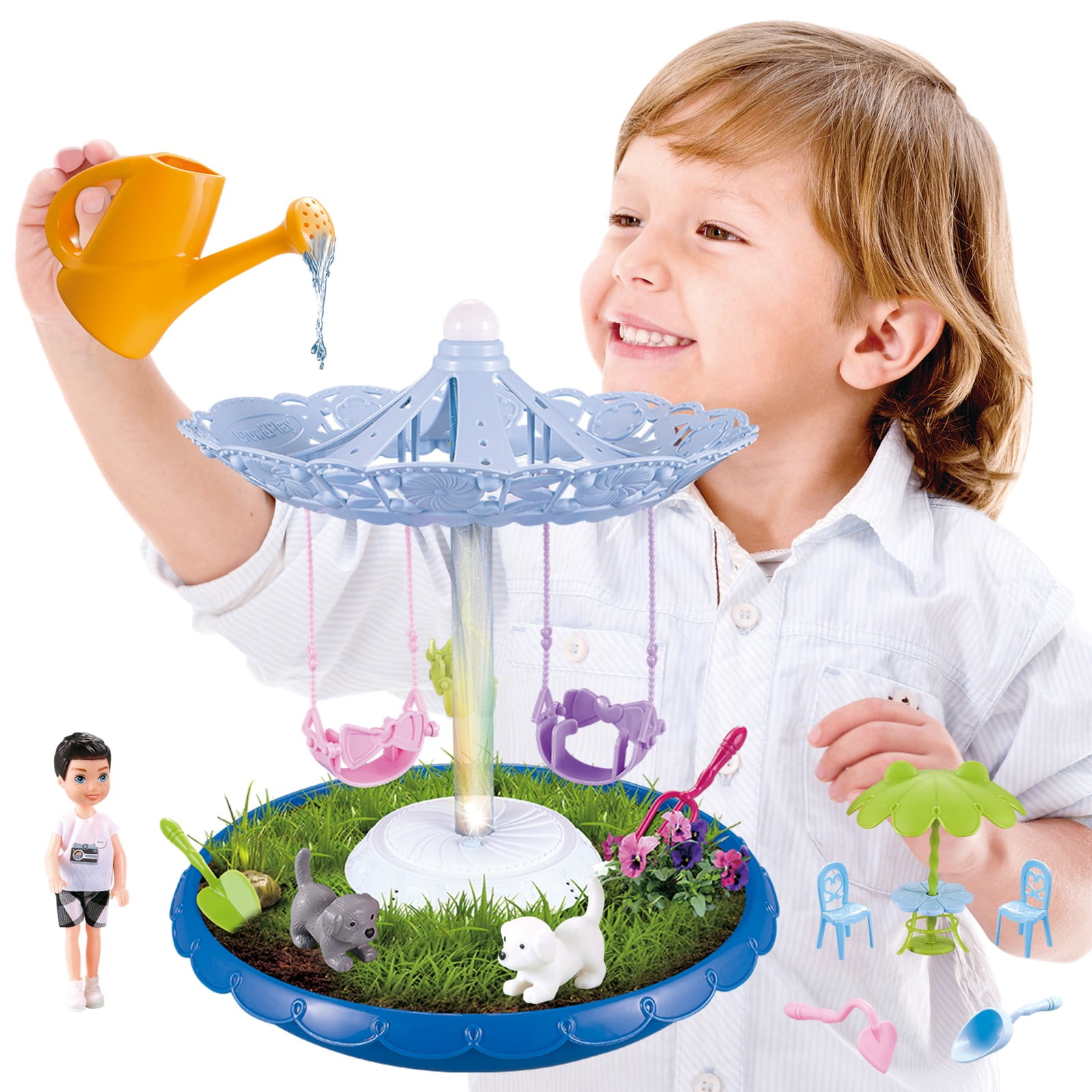 Vokodo Kids Garden Growing Kit Interactive Planting Set with Tools ...