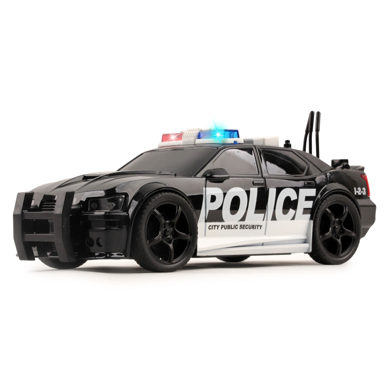 Vokodo Police Car Friction Powered 1:20 Scale With Lights Sirens And ...