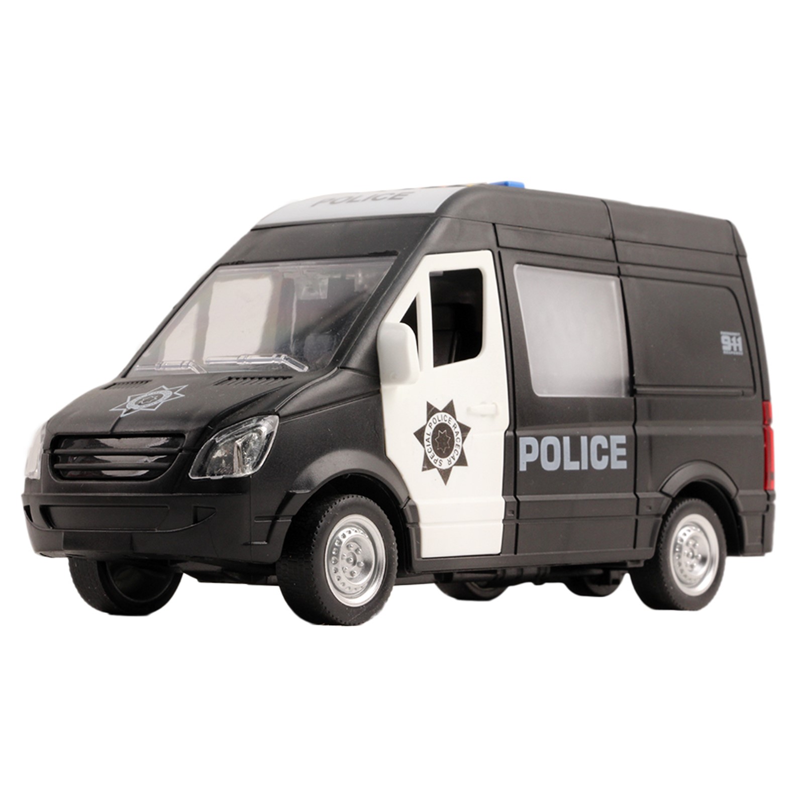 Police Car Toy Friction Powered Rescue Vehicle with Lights and Siren ...