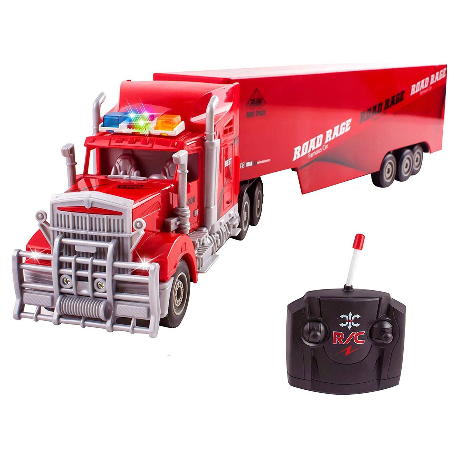 "Vokodo RC Semi Truck & Trailer 23"" with Lights, Electric Hauler ...