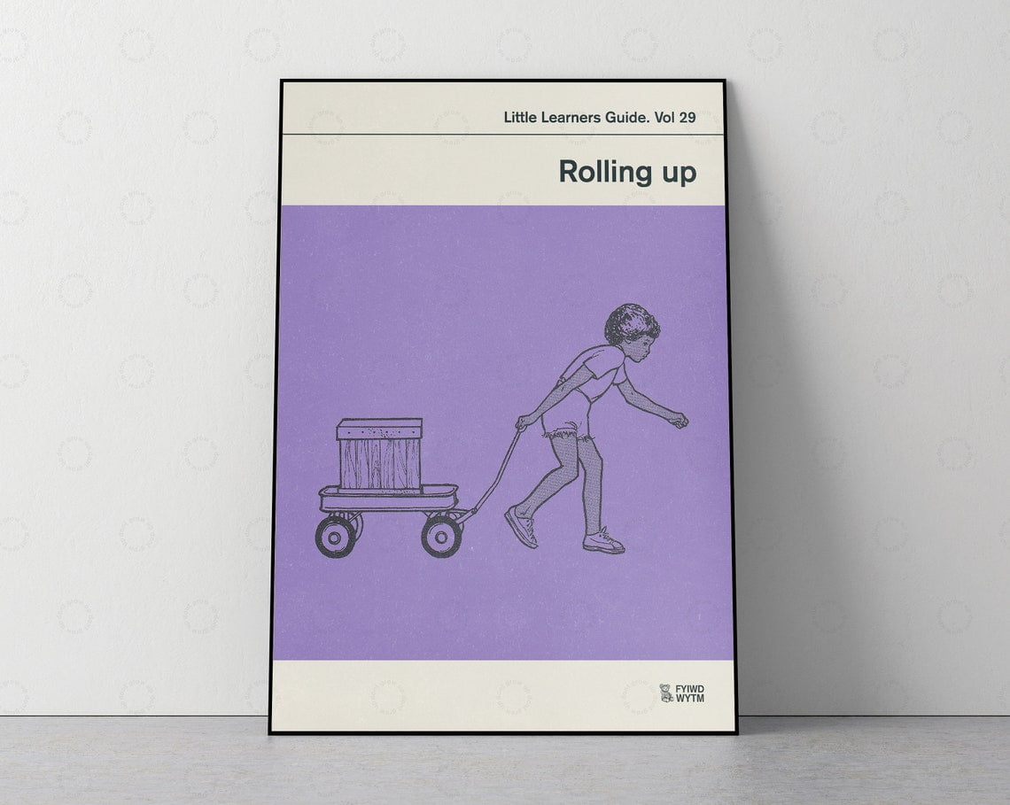 Vol 29. Rolling Up - Poster, Retro Book Cover, Vintage Print, Modern ...