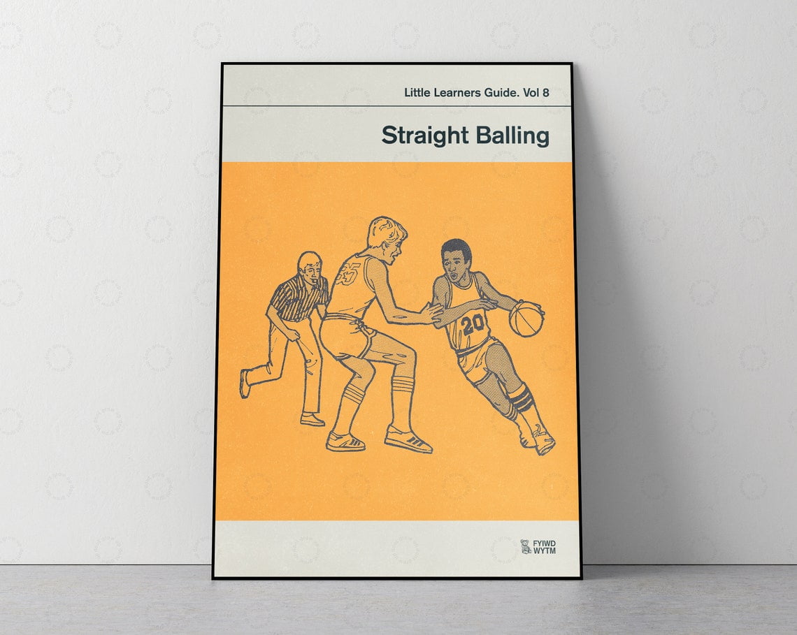 Vol 8. Straight Balling - Poster, Retro Book Cover, Vintage Print ...