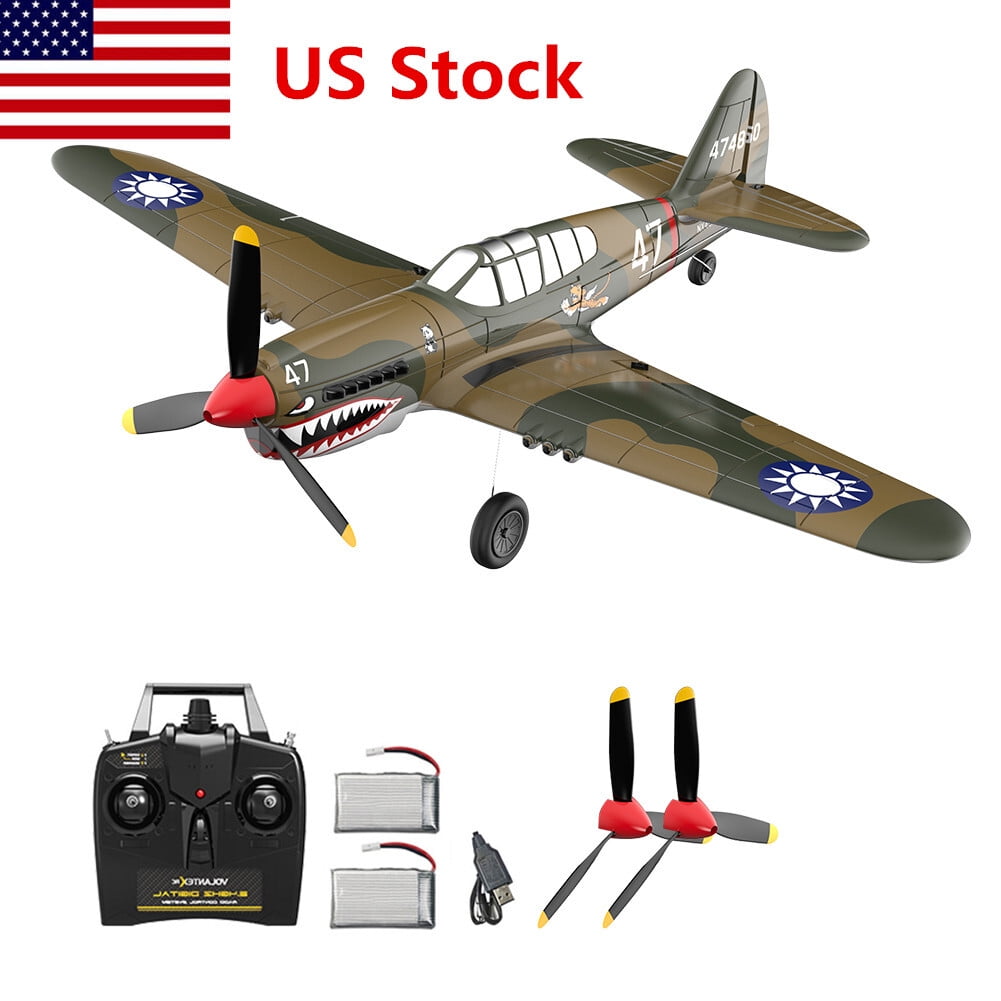 Volantex P40 2.4G 4CH 6Axis Fighter RC Airplane Gyro Fixed Wing Remote ...
