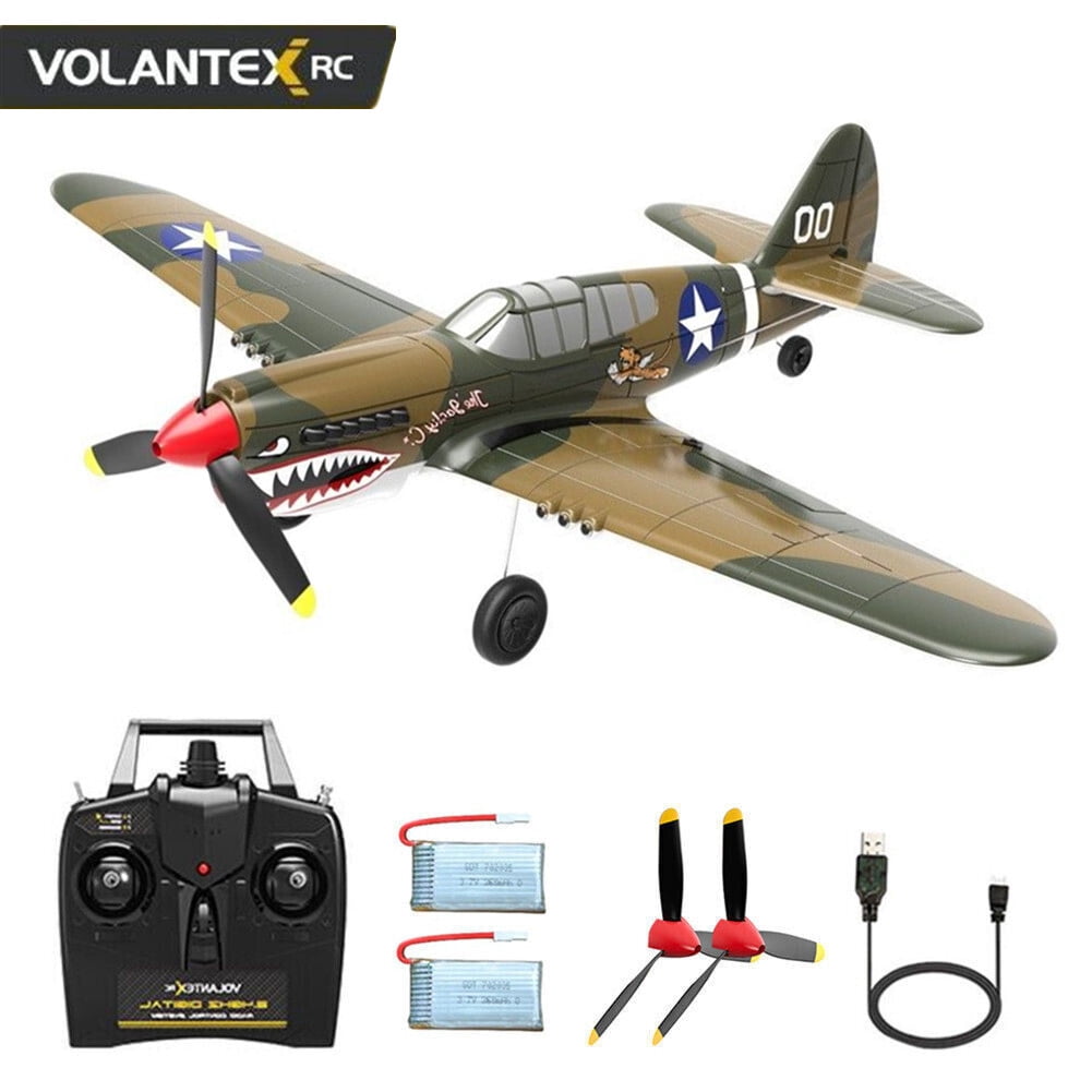 Volantex P40 RC Plane 4CH 2.4G Fighter 6Axis Gyro Aerobatic Aircraft ...