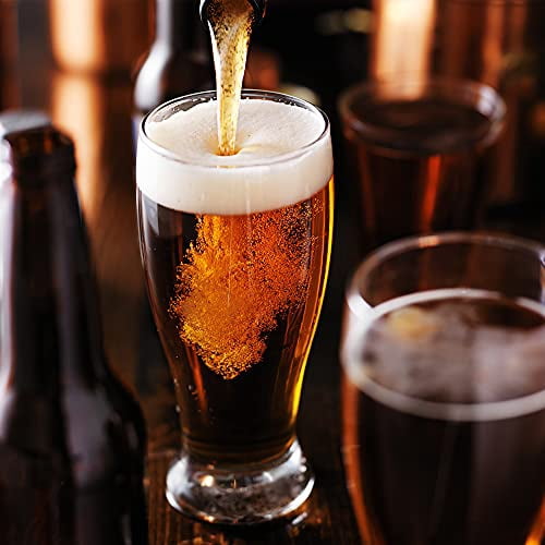 Volarium Beer Glasses, Tall Clear Drinking Glass, Classic Lager Stout ...