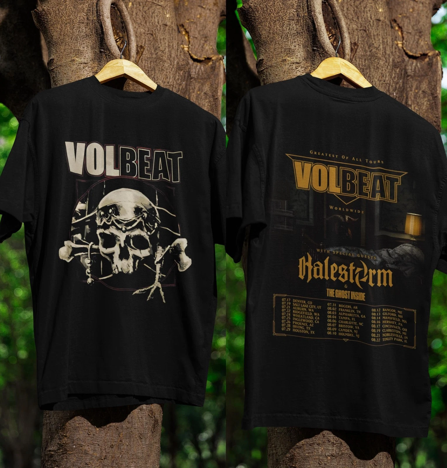 Volbeat Greatest Of All Tours 2025 Worldwide God Of Angels Concert T ...