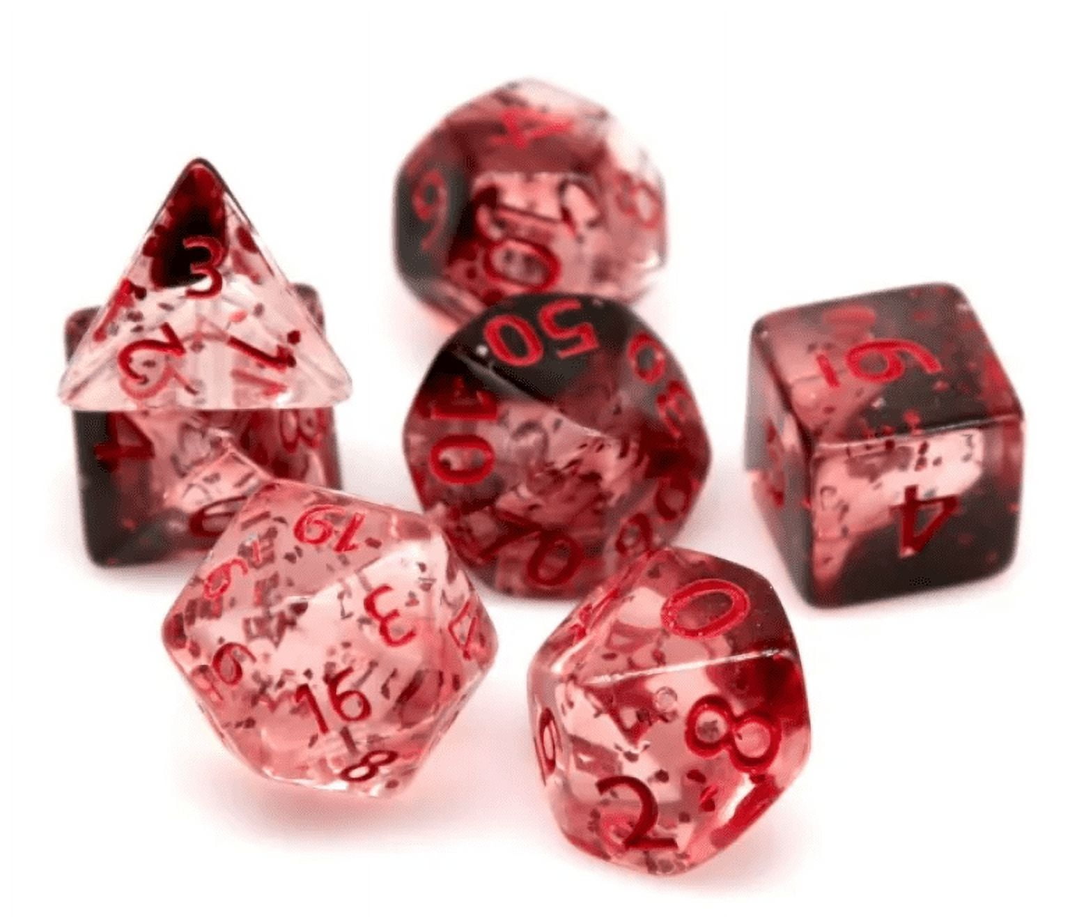 Volcanic Embers DnD Dice Set | Dungeons and Dragons | 7 Dice RPG ...