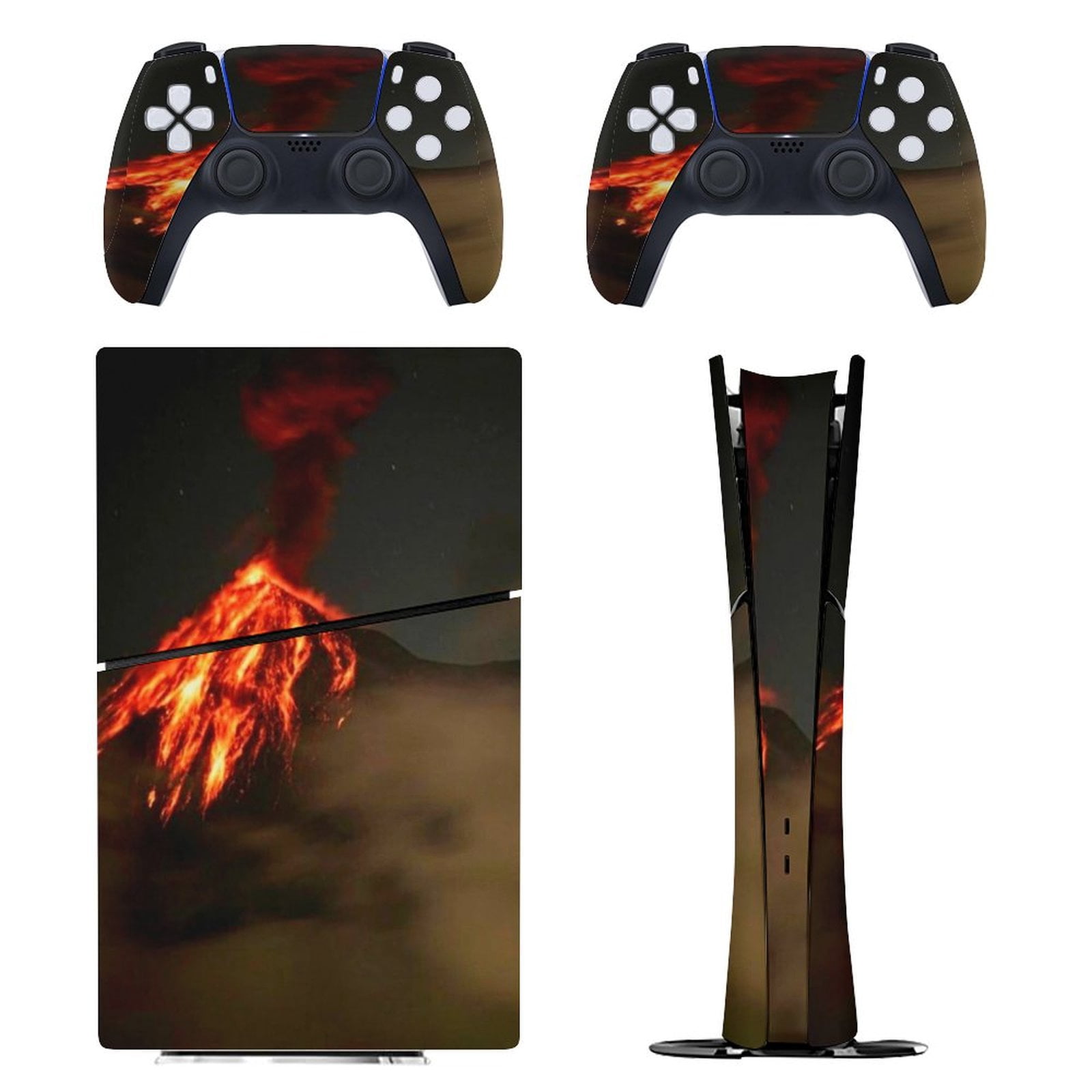 Volcanic Eruption Glowing PS5/PS5 Pro/PS5 Slim Digital Disc Skin ...