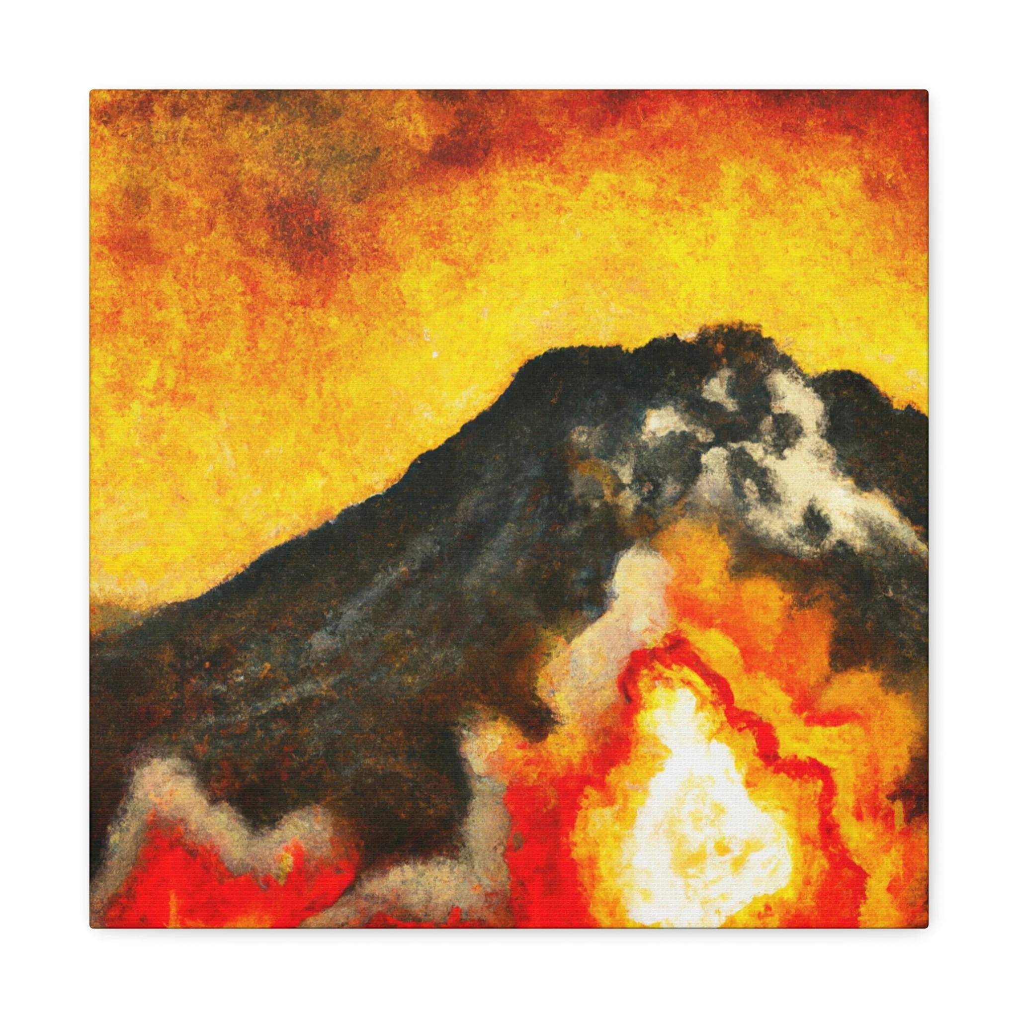 Volcanic Inferno Blaze - Canvas - Walmart.com