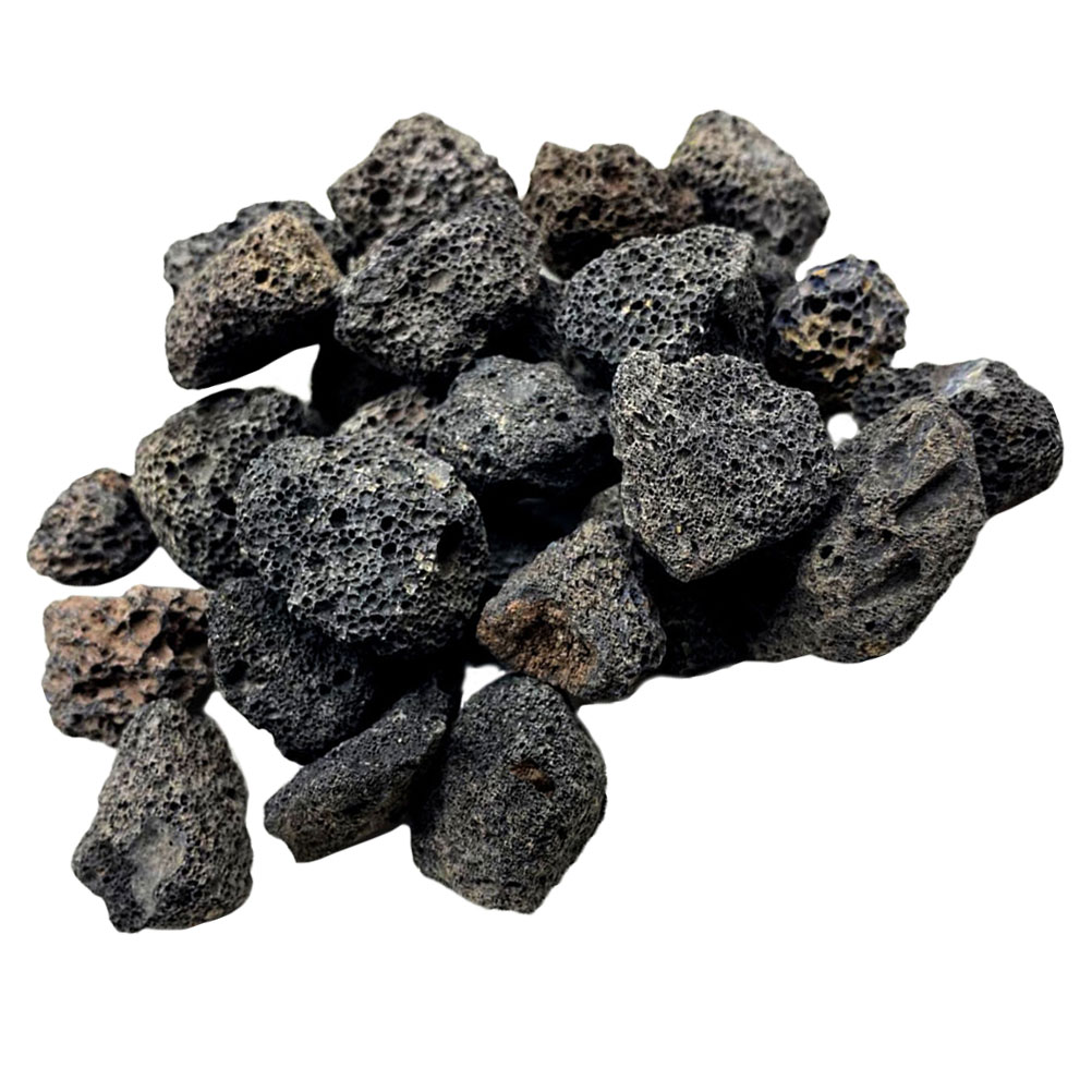 Volcanic Rock Fish Tank Stone Ornament Decor Decorations for Office ...